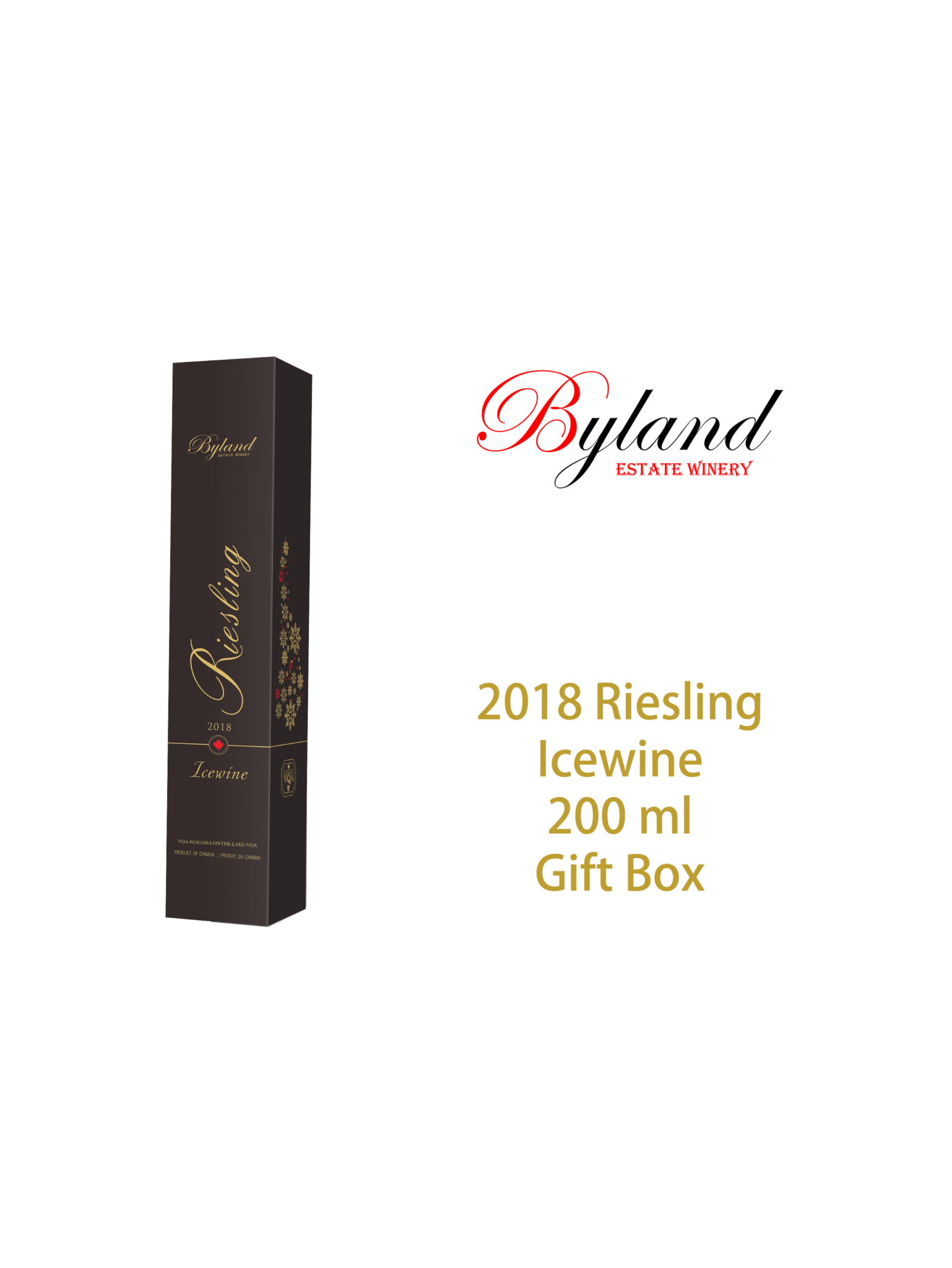 Riesling Icewine 200ml Gift Box – Byland Estate Winery